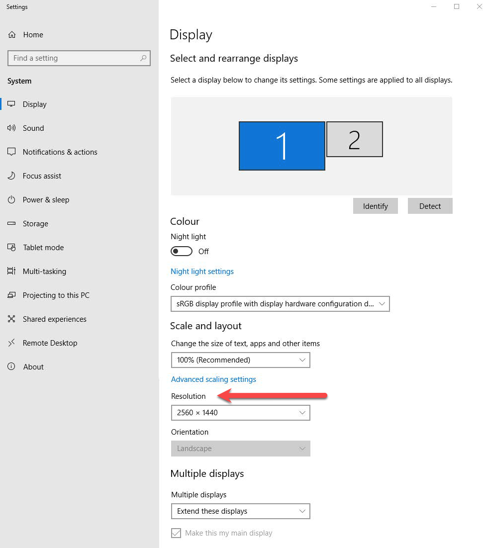 Screen Resolution Requirements